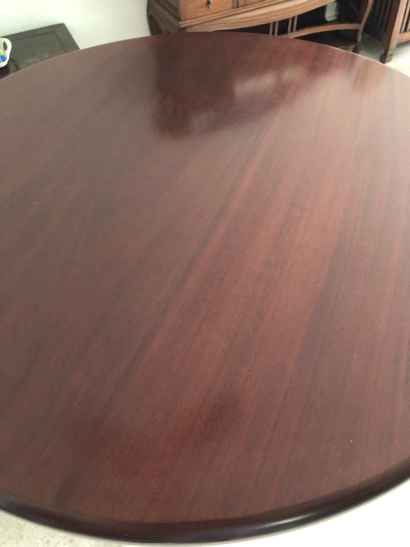 Solid Mahogany Dining Table. $5,000 when new, Furniture & Home Living ...