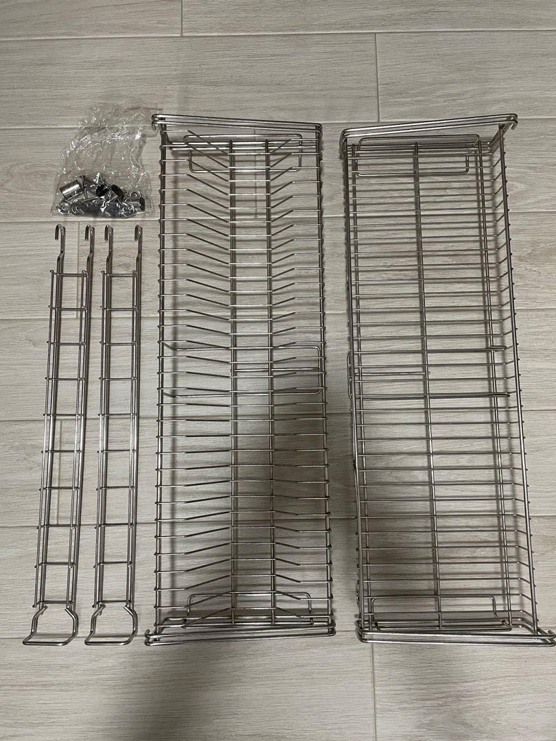 Song Cho 2-Tier stainless steel dish rack w/ ladders, Furniture & Home ...