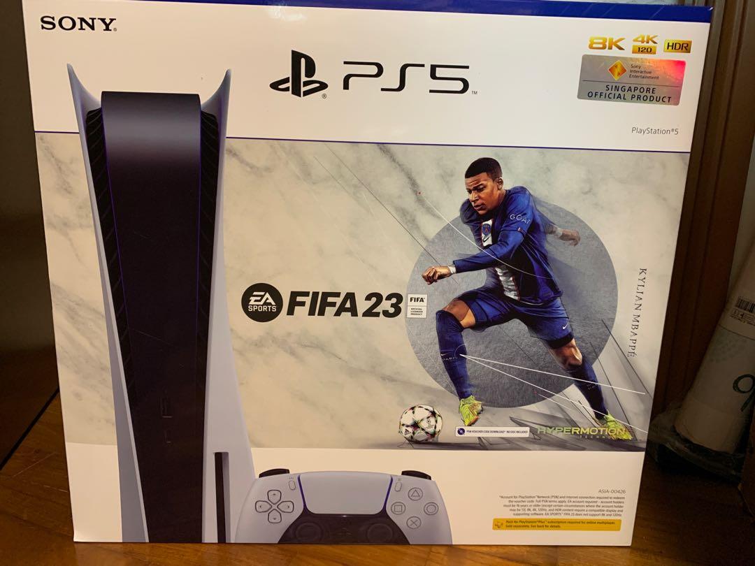 Sony PS5 Disc console bundle with FIFA 23 game, Video Gaming, Video ...