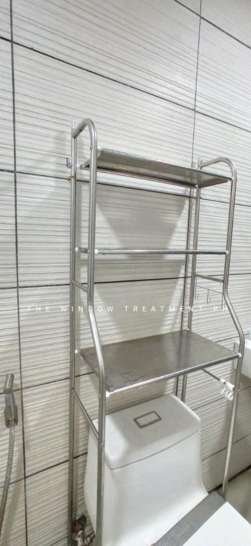 STAINLESS BATHROOM RACK, Furniture & Home Living, Bathroom & Kitchen ...