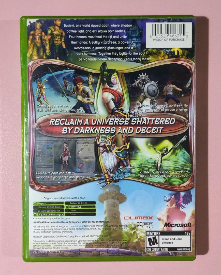Sudeki - [OG XBOX / Original XBOX Game] [NTSC / ENGLISH Language] [CIB / Complete In Box], Video ...