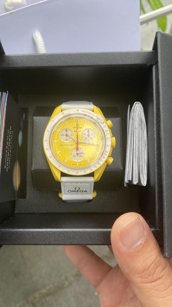 Swatch omega Sun, Luxury, Watches on Carousell