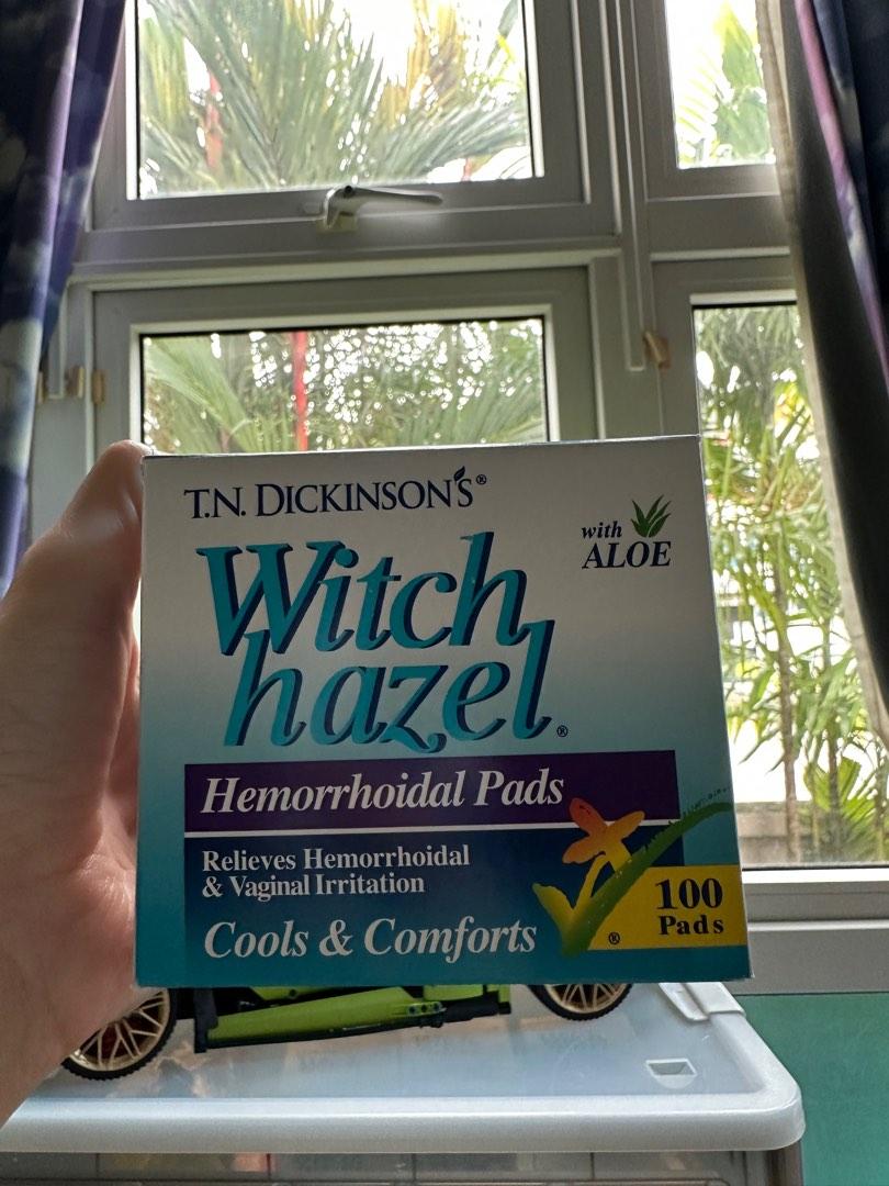 T. N. Dickinson's Witch Hazel Hemorrhoidal Pads (100 pads), with Aloe ...