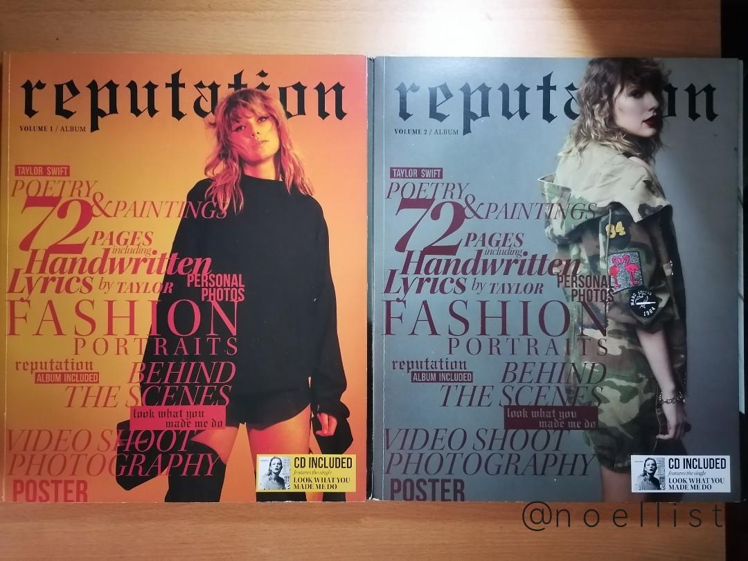 Taylor Swift [reputation Album Magazine Volume 1 and 2], Hobbies & Toys ...