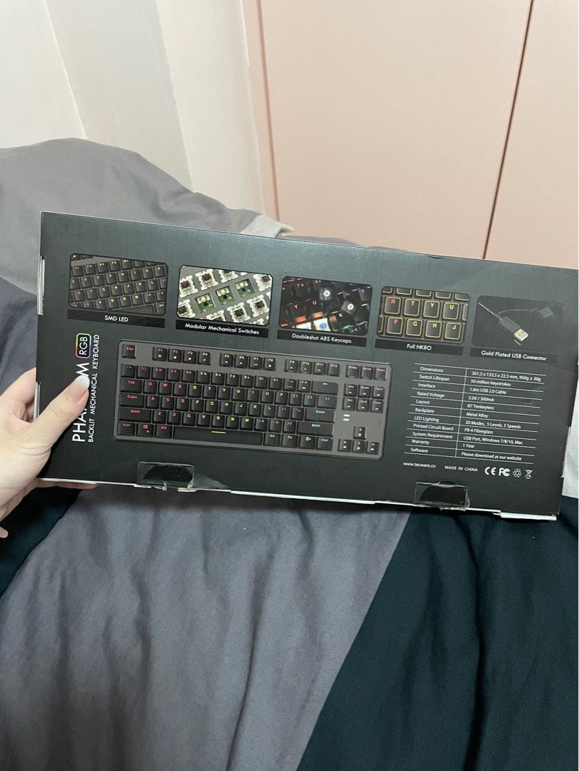 Techware phantom gaming RGB mechanical keyboard, Computers & Tech ...