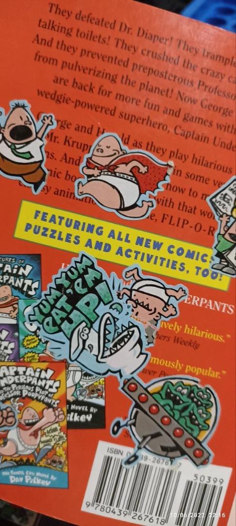 The Captain Underpants Extra-Crunchy Book O' Fun, Hobbies & Toys, Books ...