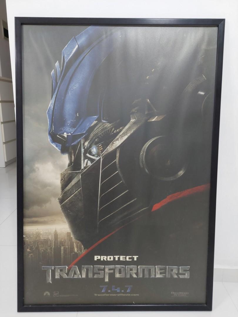Transformers Movie Posters with frame, Furniture & Home Living, Home ...