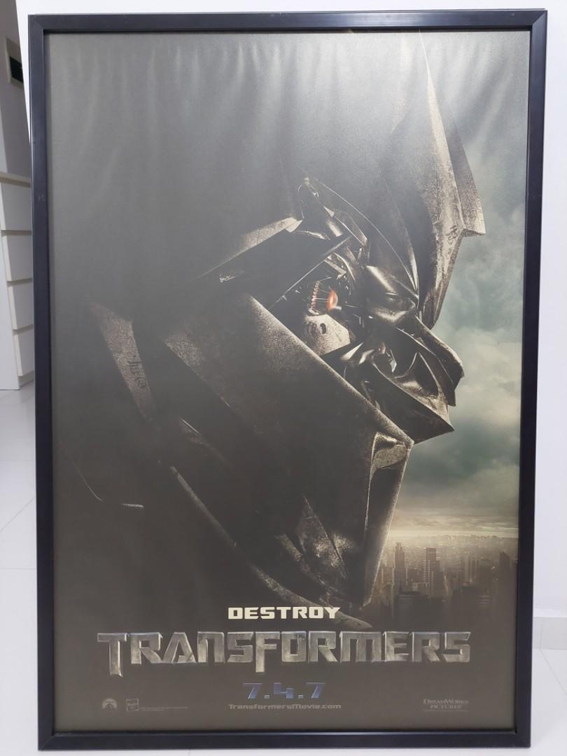 Transformers Movie Posters with frame, Furniture & Home Living, Home ...