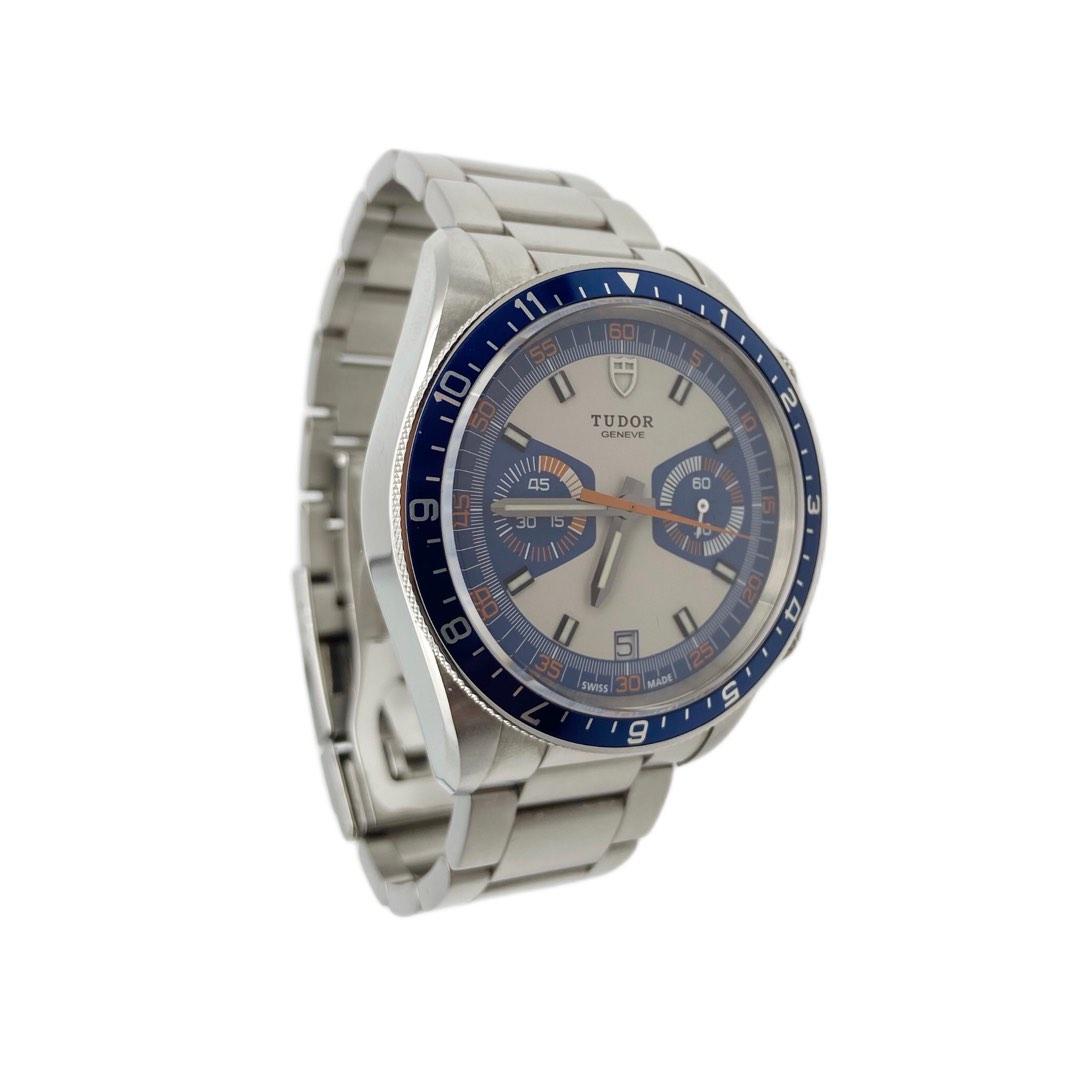 Tudor Heritage Chrono Chronograph Blue 70330 70330B, Luxury, Watches on ...