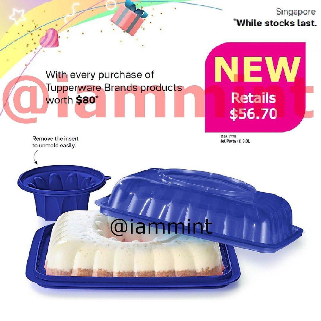 Tupperware 3L Large Jel Jelly Party Agar Agar Rectangular Mould Mold ...