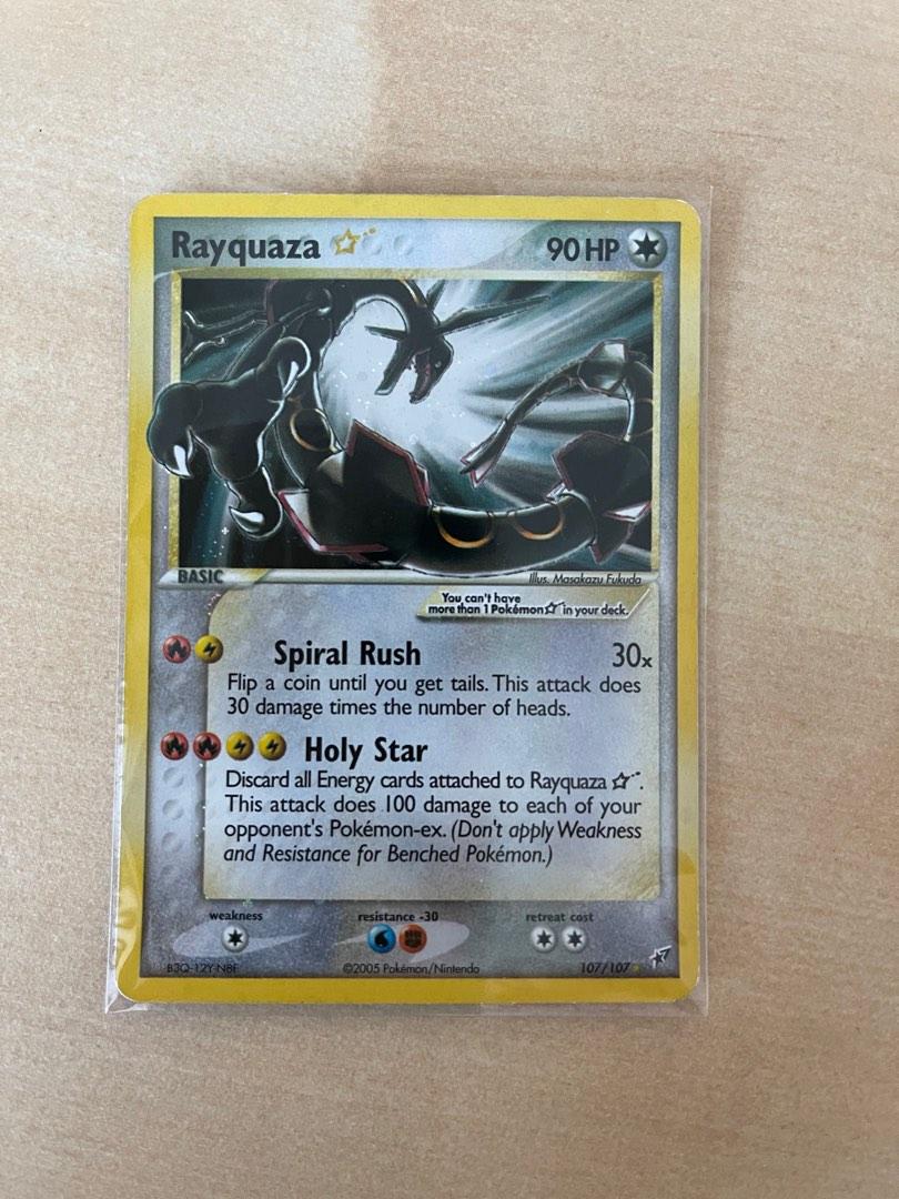 Ultra Rare - Pokemon Card - Rayquaza Gold Star, 興趣及遊戲, 收藏品及紀念品, 古董收藏 ...