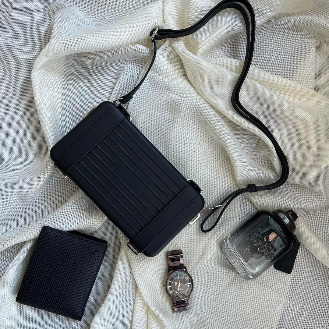 Unisex Crossbody Mini Luggage Box Bag, Men's Fashion, Bags, Sling Bags ...