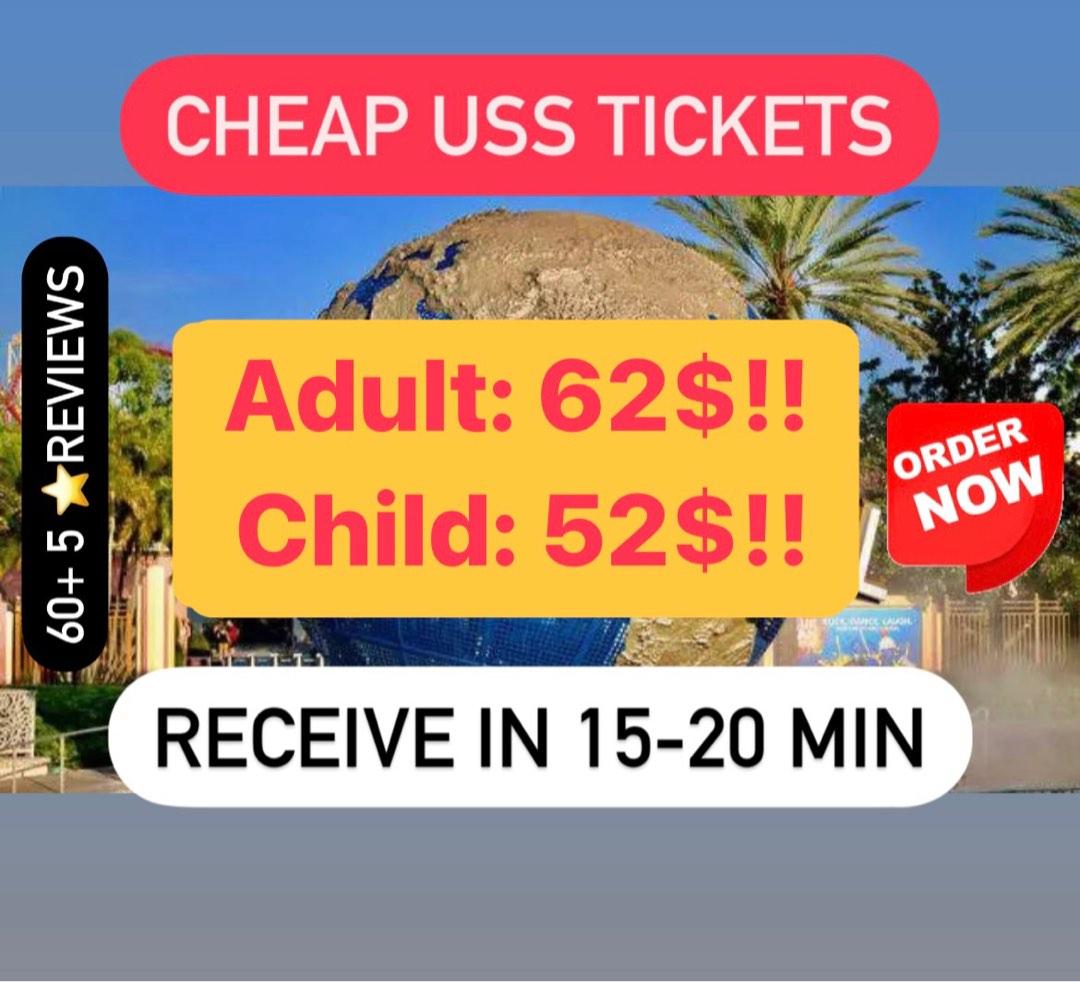 Universal Studio USS Tickets!!, Tickets & Vouchers, Local Attractions ...