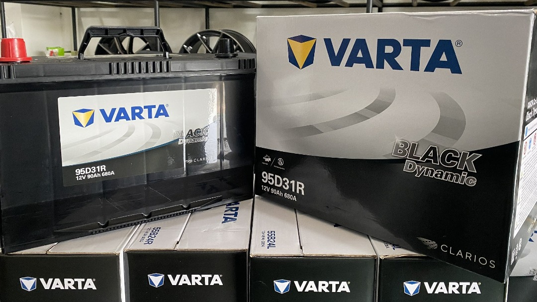 Varta Battery 95D31L/R (Black Dynamic), Car Accessories, Electronics ...