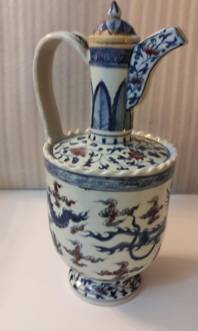 Vintage Ming Design Dragon & Phoenix Ewer, Hobbies & Toys, Memorabilia ...