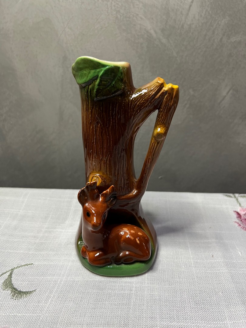 Vintage Stag Posy Vase Eastgate Withernsea England 967 Pottery Kitsch ...