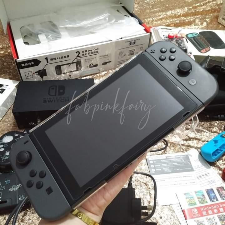 w/Warranty GAMELINE Receipt Nintendo Switch V2 Grey Complete with ...