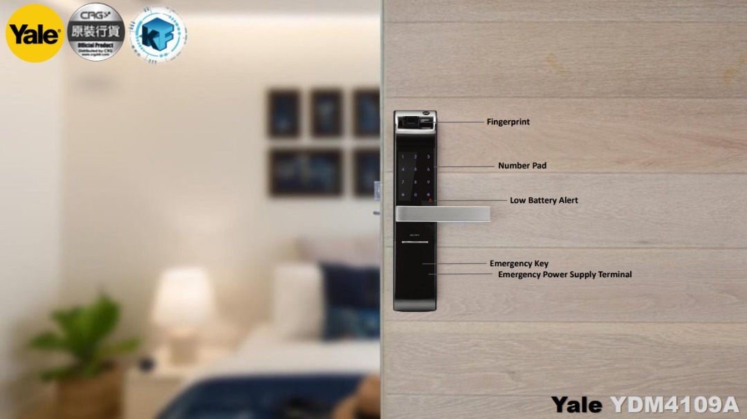 Yale YDM4109A 智能電子門鎖, 傢俬＆家居, 保安及門鎖 , 門鎖、門、閘 - Carousell