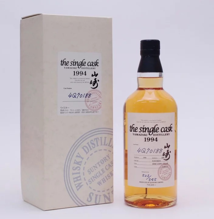 回收威士忌-山崎-YAMAZAKI-THE-SINGLE-CASK-1994, 嘢食 & 嘢飲, 酒精飲料 - Carousell