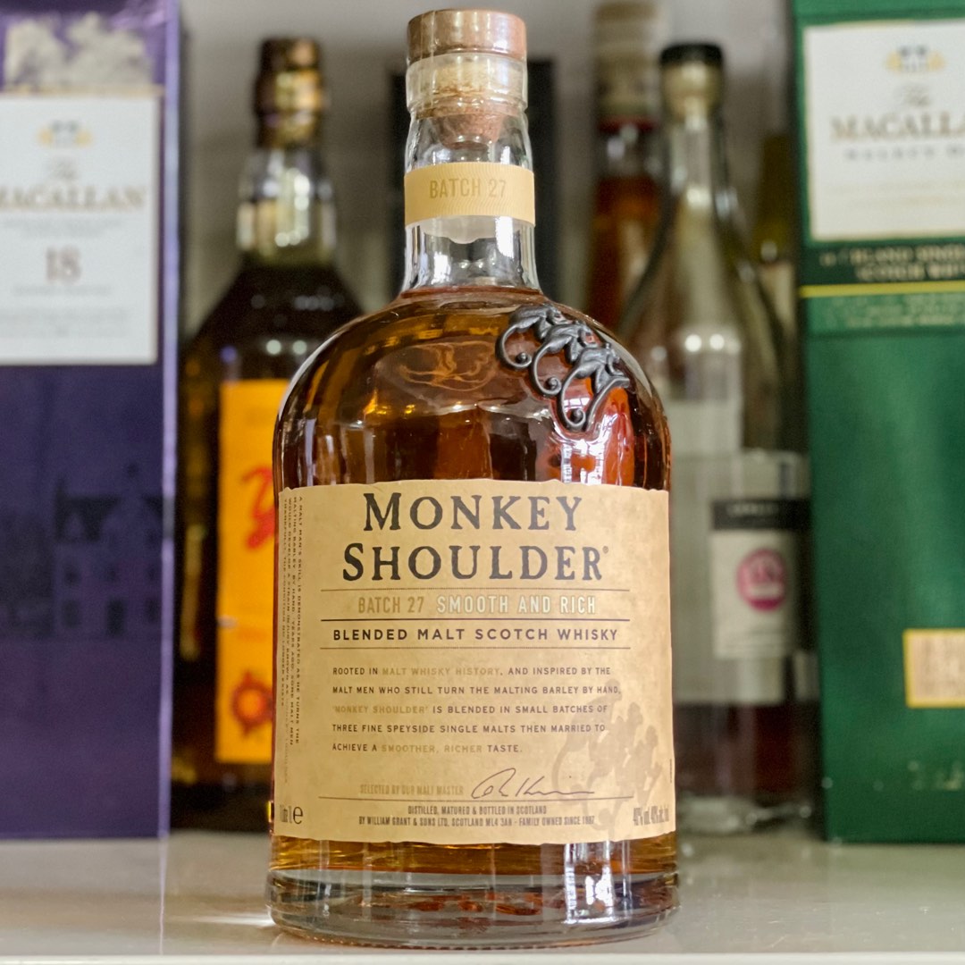 1L Monkey Shoulder Whisky Malt Blend 1000ml, Food & Drinks, Beverages ...