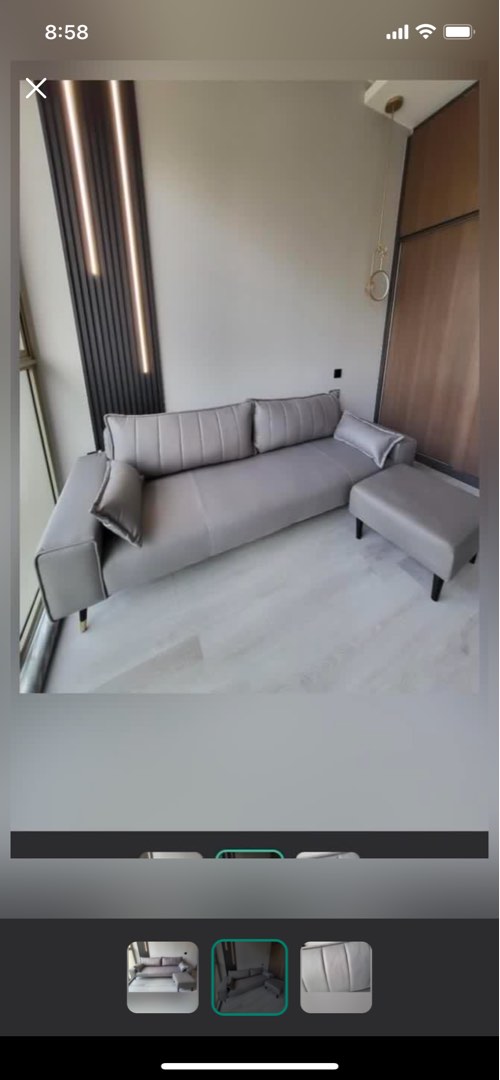 2.2 m Sofa + Leg Rest, Furniture & Home Living, Furniture, Sofas on ...