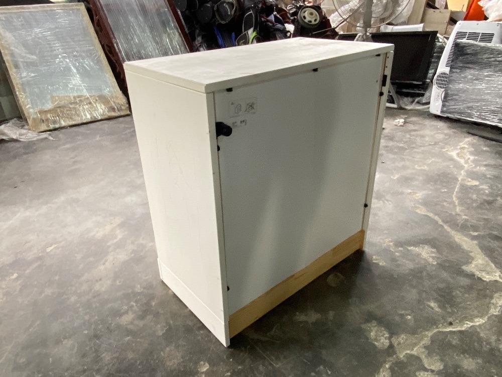 2 Door Wooden Mini Cabinet White Colour / Kabinet Mini Kayu 2 Pintu ...