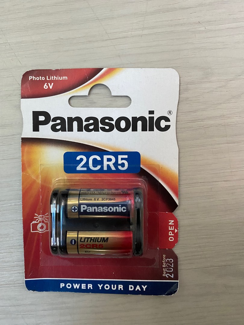 2CR5 Panasonic Lithium Battery, Photography, Photography Accessories, Batteries & Chargers on ...