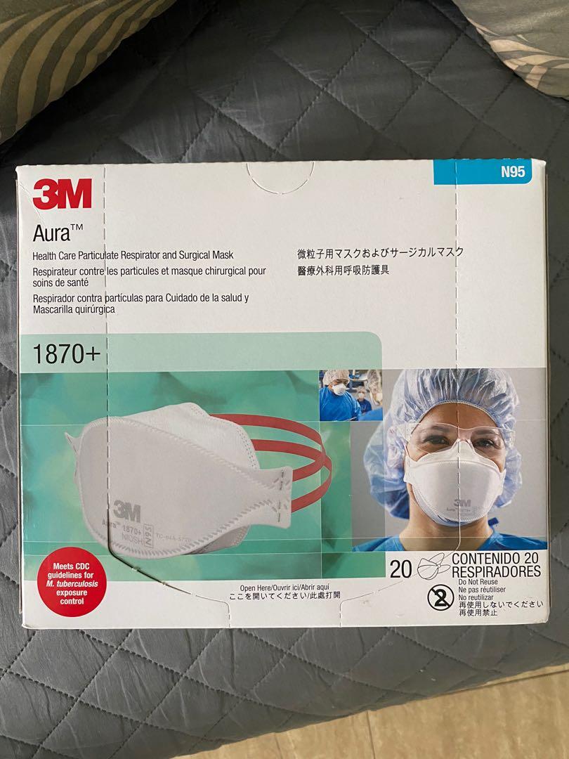 3M N95 Aura 1870+, Health & Nutrition, Face Masks & Face Shields on ...