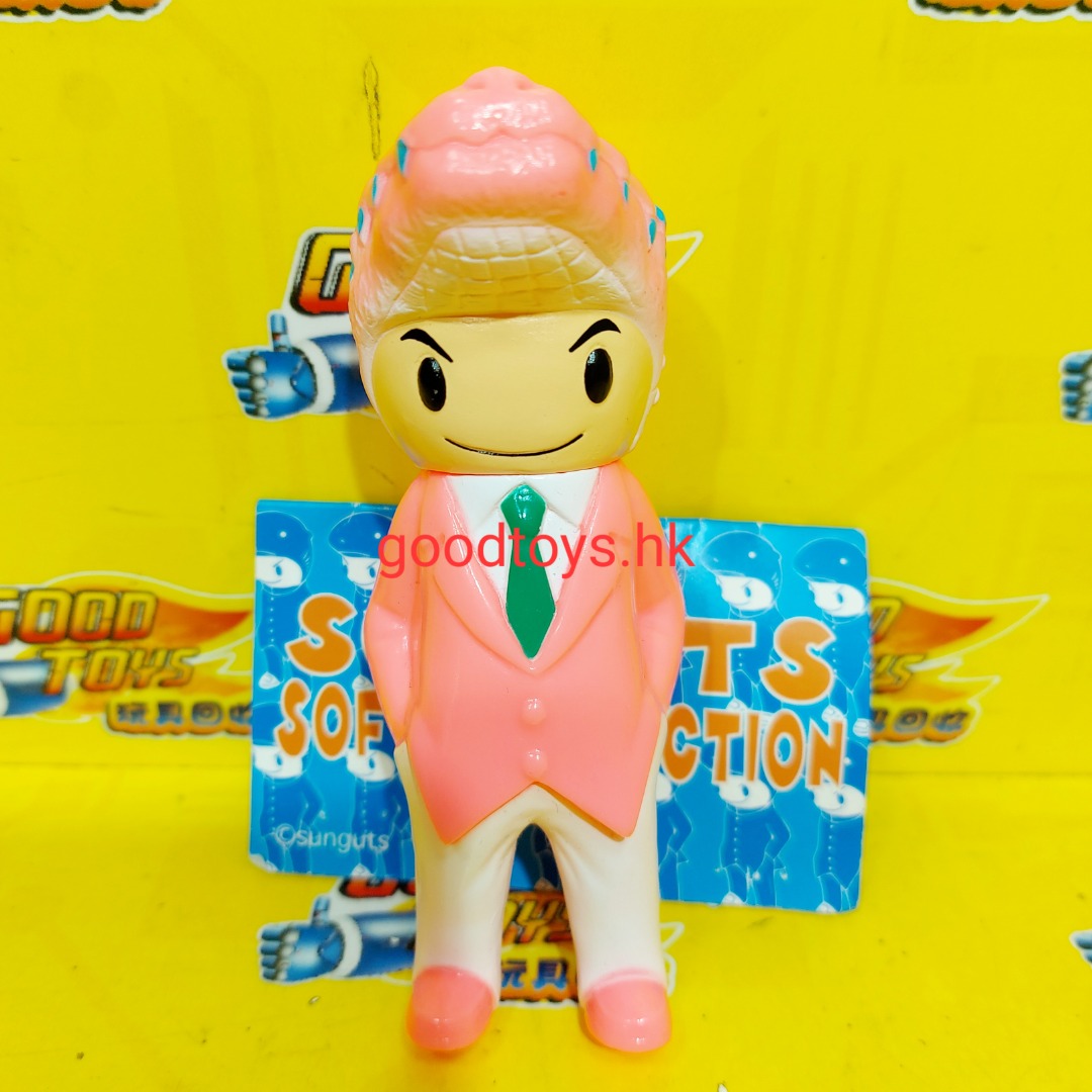 中古已開封 SUNGUTS FACTORY SUNGUTS SOFVI COLLECTION 粉紅 鱷俠 漢鮫 童鮫, 興趣及遊戲, 玩具 & 遊戲類 - Carousell