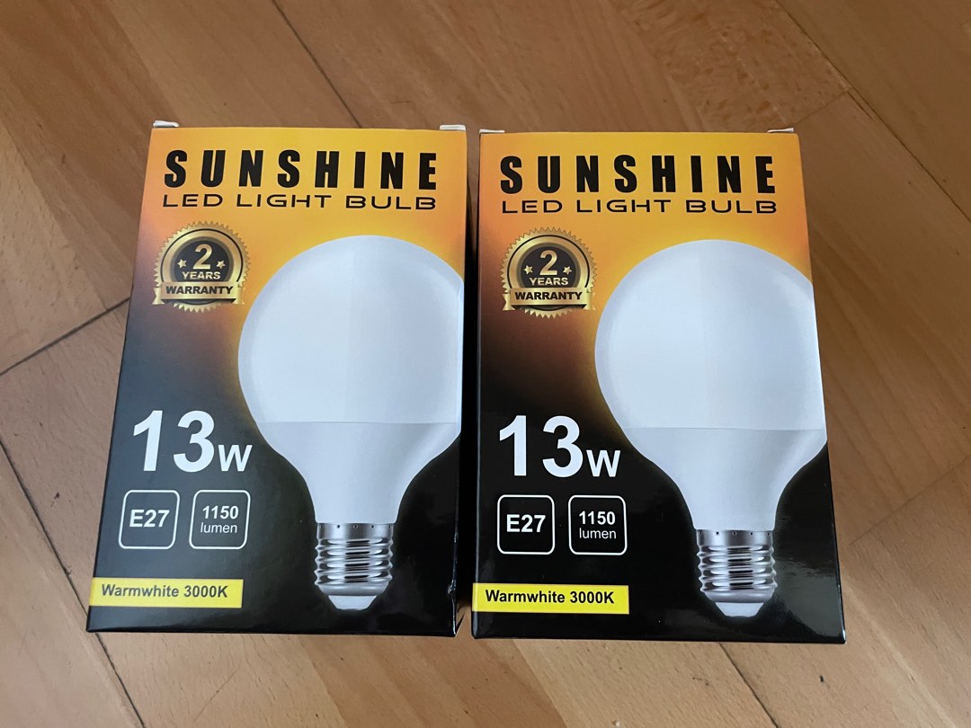 全新 Sunshine 13W LED light bulb 大燈膽, 傢俬＆家居, 燈飾及風扇, 燈飾 - Carousell