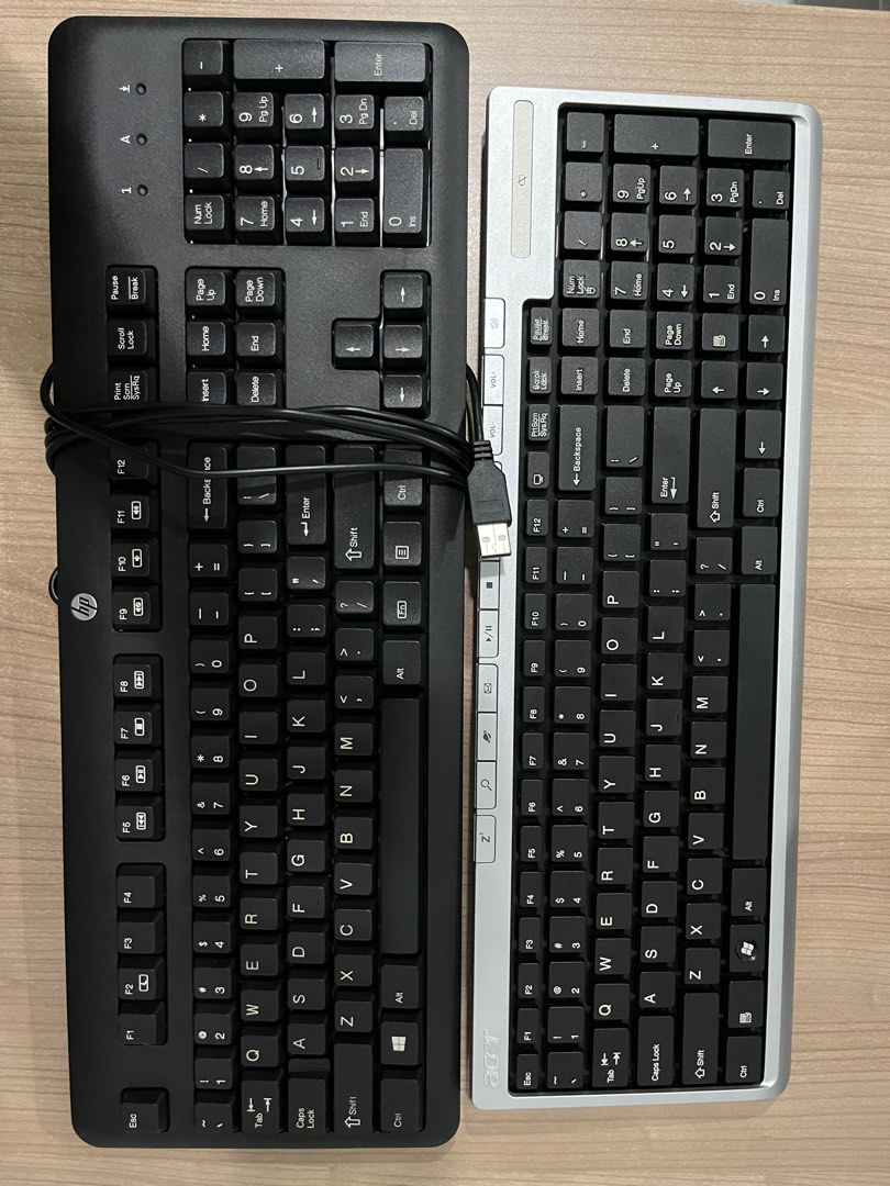 Acer Wireless and Hewlett-Packard wired Keyboard, Computers & Tech, Parts & Accessories ...