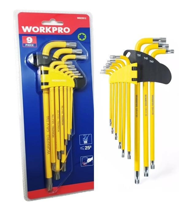 ALLEN KEY SET 9PCS TORX / IMPERIAL WORKPRO- PROFESSIONAL GRADE ...