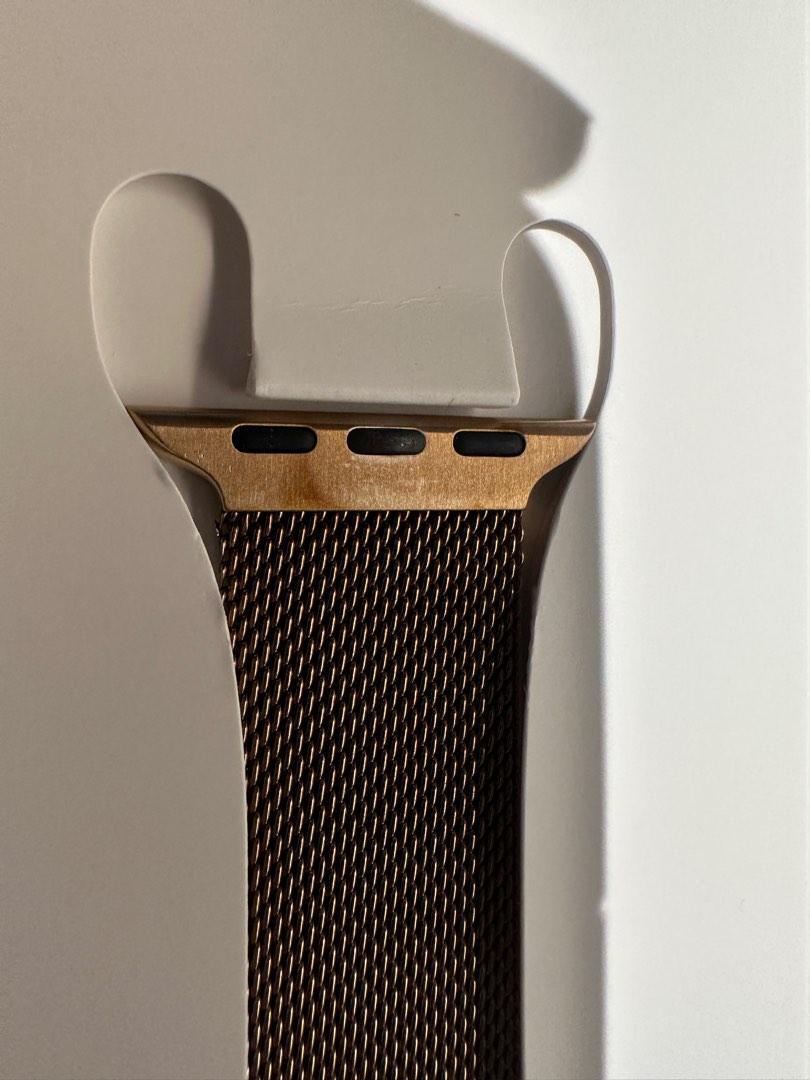 Apple Watch Strap Original Gold Stainless Steel Milanese Loop for 40 or ...