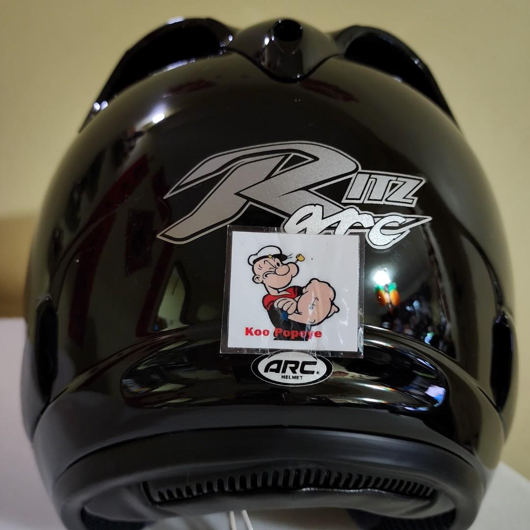 ARC RITZ HELMET BLACK COLOR, Motorcycles, Motorcycle Accessories on ...