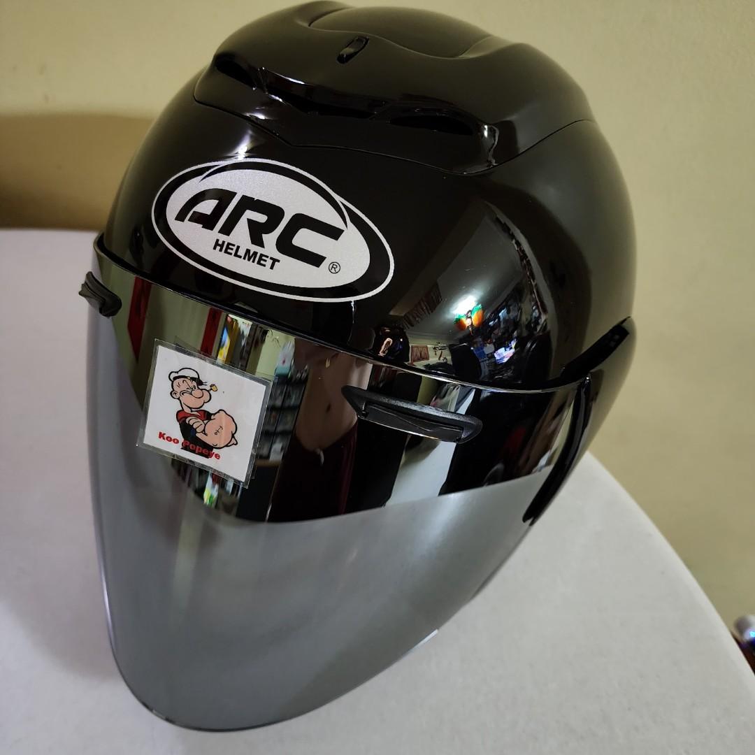 ARC RITZ HELMET BLACK COLOR, Motorcycles, Motorcycle Accessories on ...