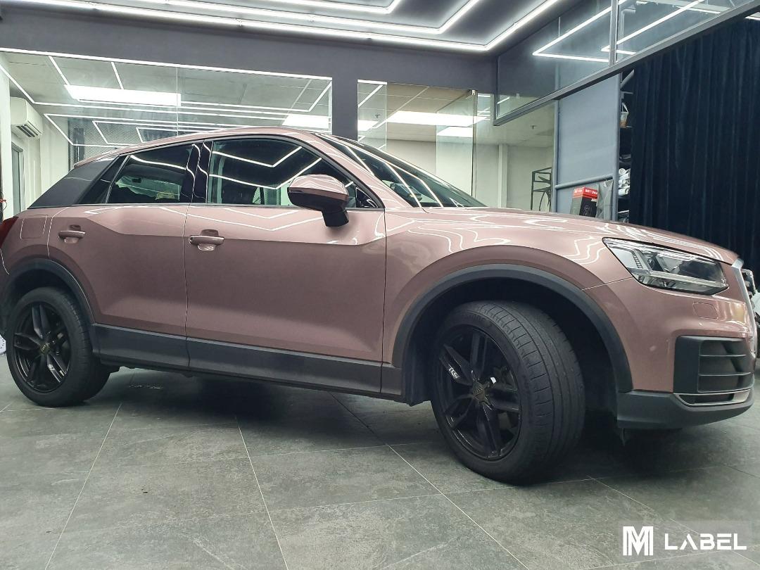 Audi Q2 Full Vinyl Wrap - Porsche Frozen Berry Metallic, Car ...
