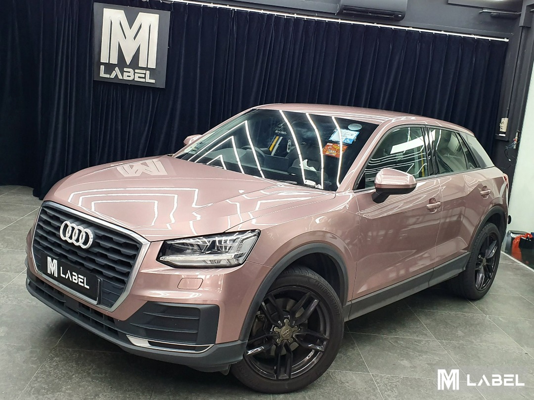 Audi Q2 Full Vinyl Wrap - Porsche Frozen Berry Metallic, Car ...