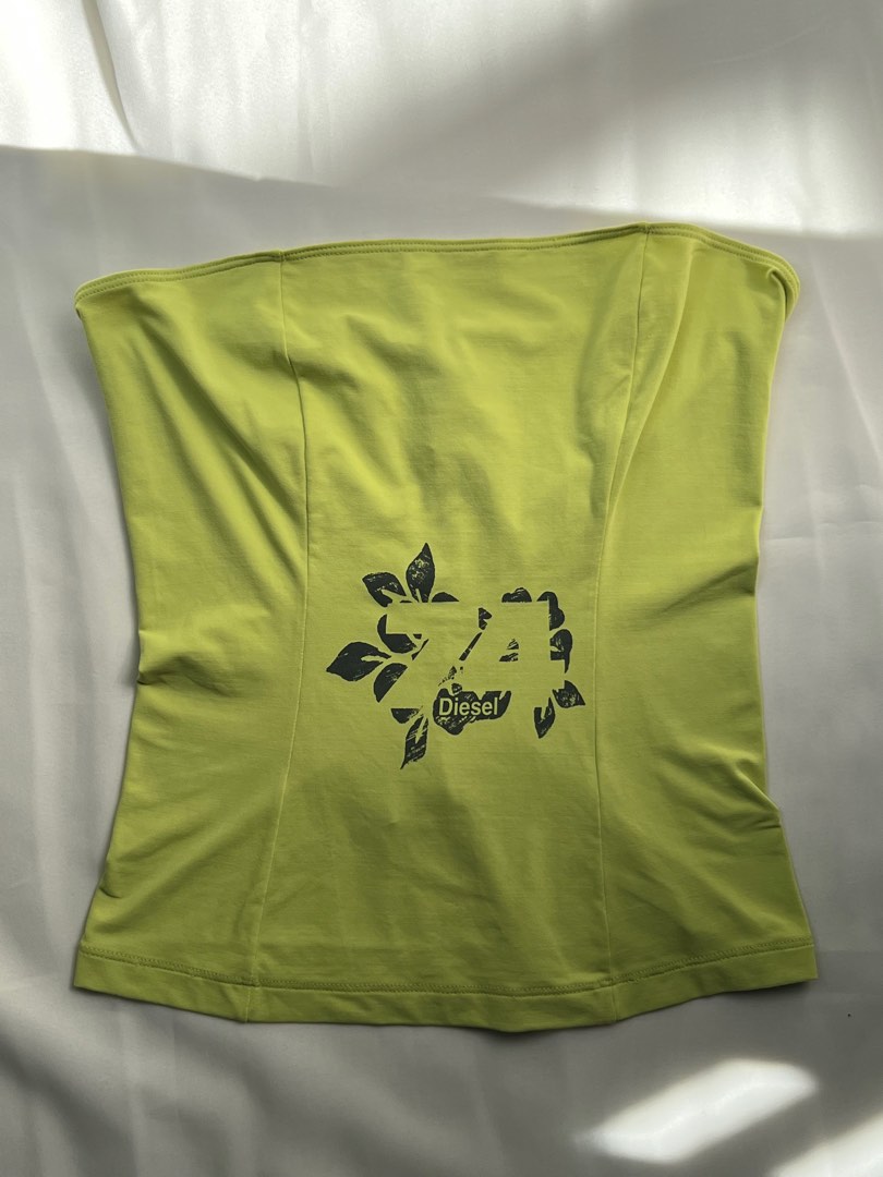 Authentic Diesel Lime Green Tube Top , Women's Fashion, Tops, Others ...