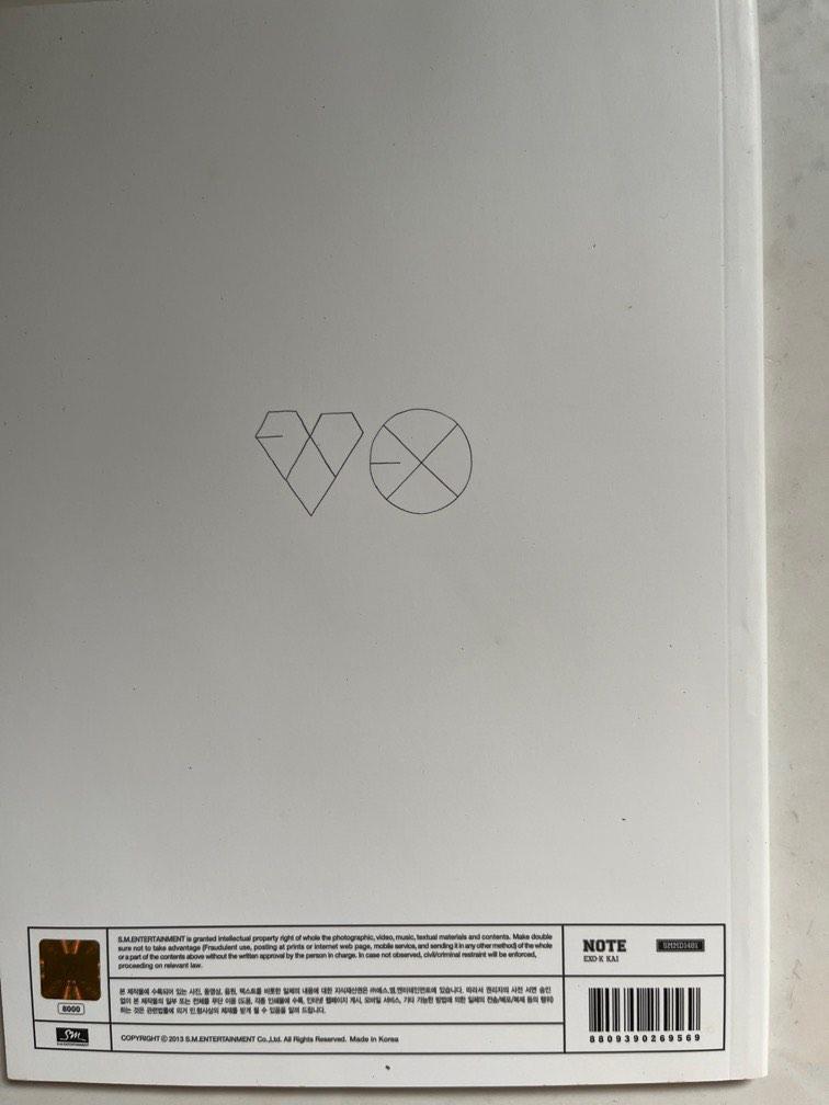 AUTHENTIC Exo Kai Notebook, Hobbies & Toys, Music & Media, CDs & DVDs ...