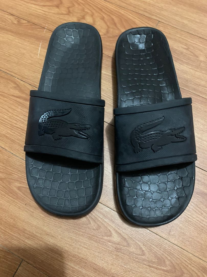 Authentic Lacoste Slides, Men's Fashion, Footwear, Slippers & Slides on ...