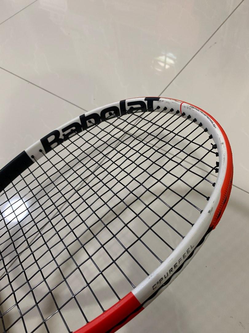 Babolat Pure Strike 16x19 3rd Gen grip 1, Sports Equipment, Sports ...