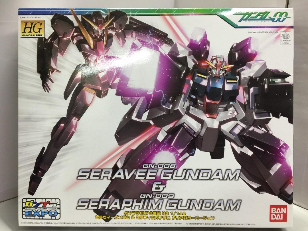 BANDAI 1/144 HG GUNDAM 00 GN-008 SERAVEE GUNDAM & GN-009 SERAPHIM ...
