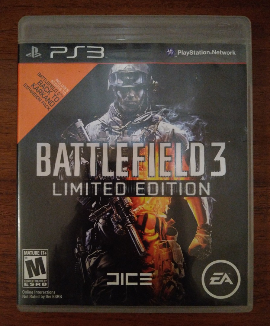 Battlefield 3: Limited Edition (PS3 Game), Video Gaming, Video Games ...