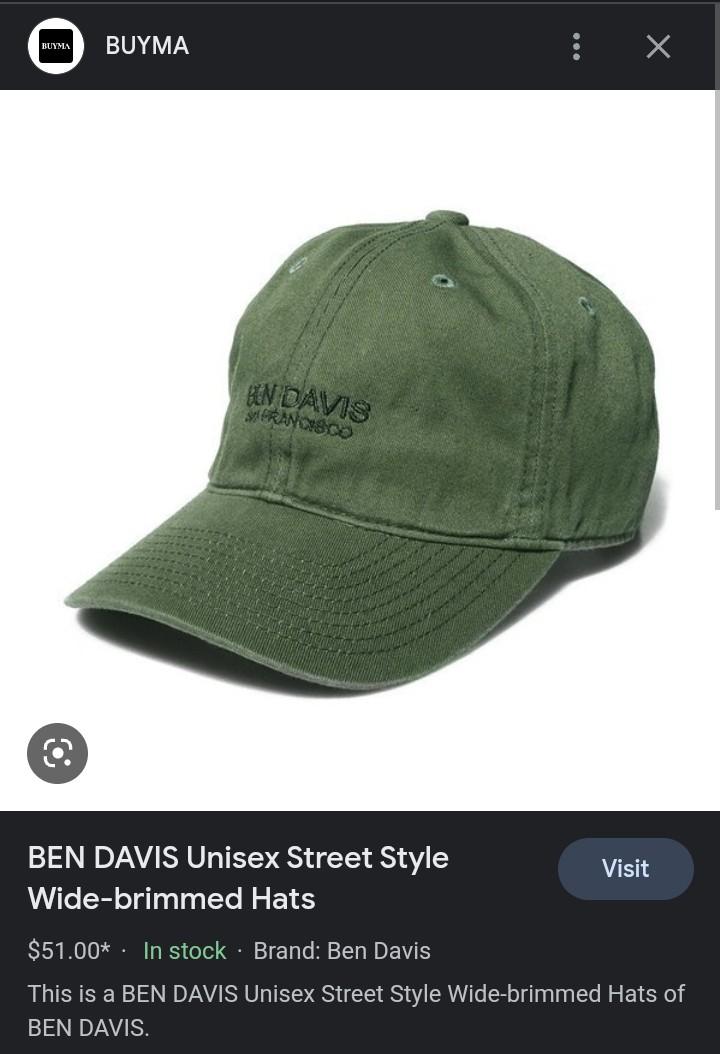 Ben Davis San Francisco Twill Cap, Men's Fashion, Watches & Accessories ...