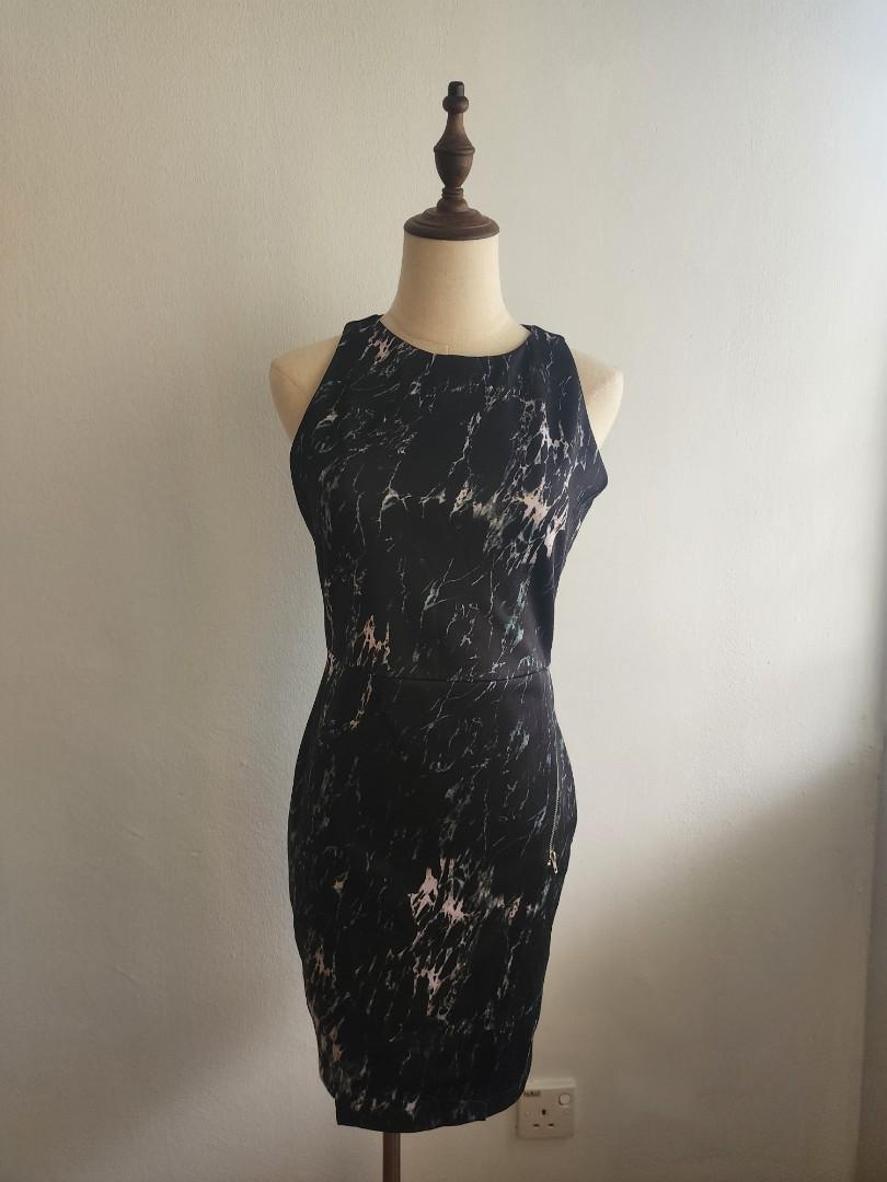 Black Marble Dress, Women's Fashion, Dresses & Sets, Dresses on Carousell