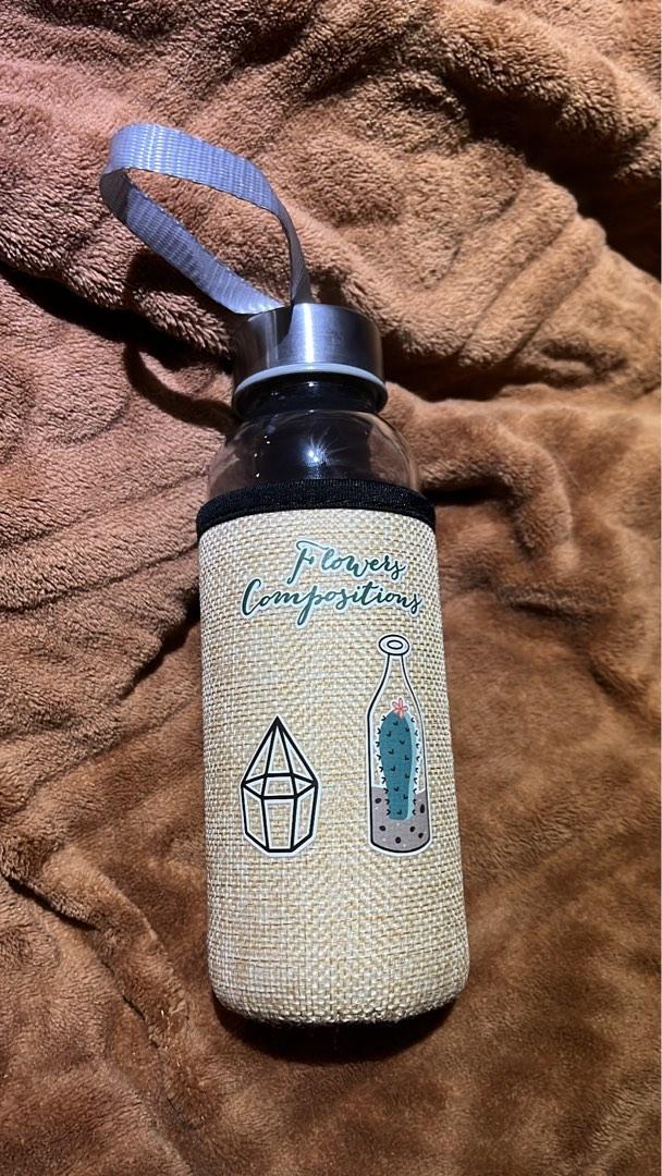 Botol Minum / My Bottle Bulat Bening Transparan Fullcolor Free Pouch ...