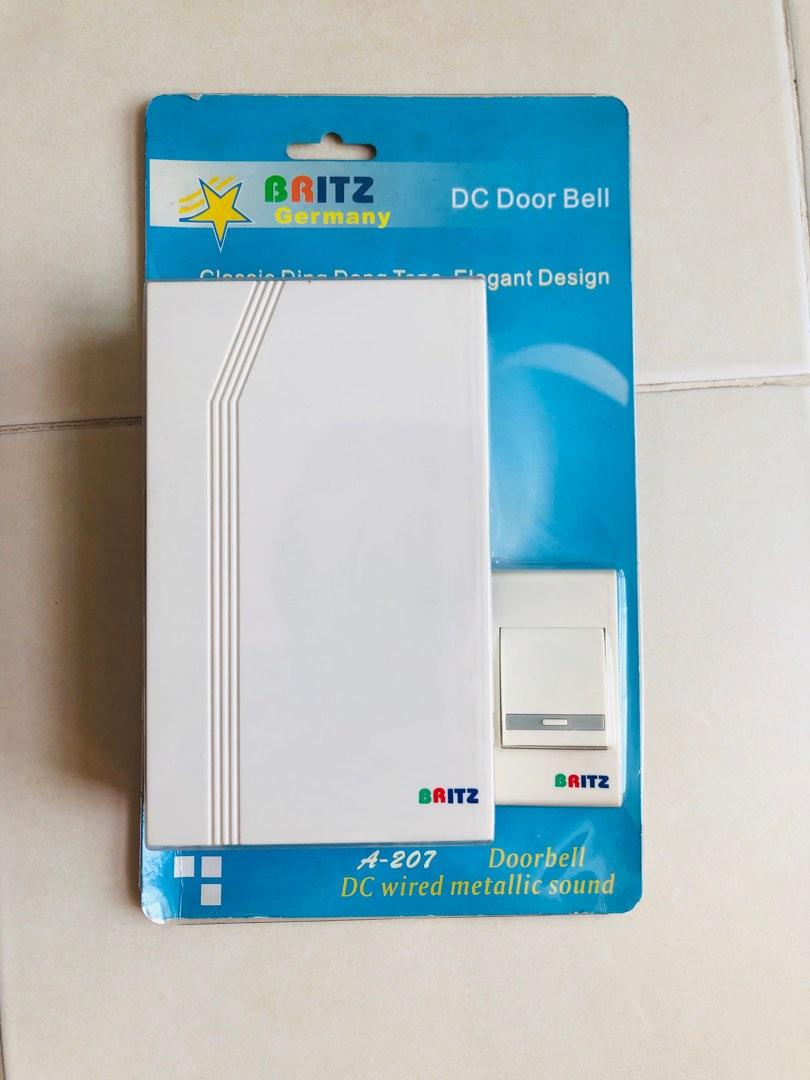 Britz Door Chime “DINGDONG” Corded, Furniture & Home Living, Security & Locks, Locks, Doors ...
