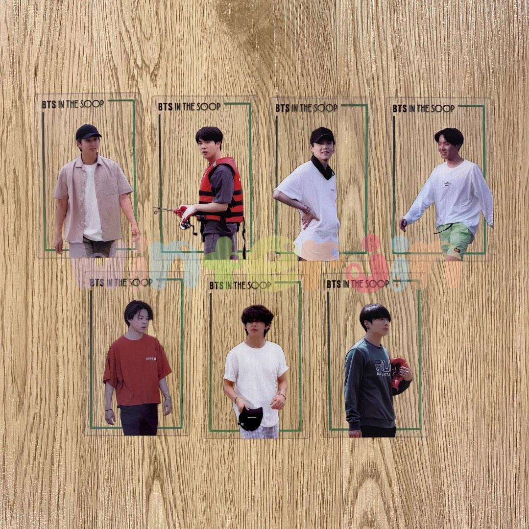BTS IN THE SOOP 1 CLEAR PHOTOCARD PC OFFICIAL NAMJOON RM JIN SEOKJKN YOONGI SUGA JHOPE HOSEOK ...