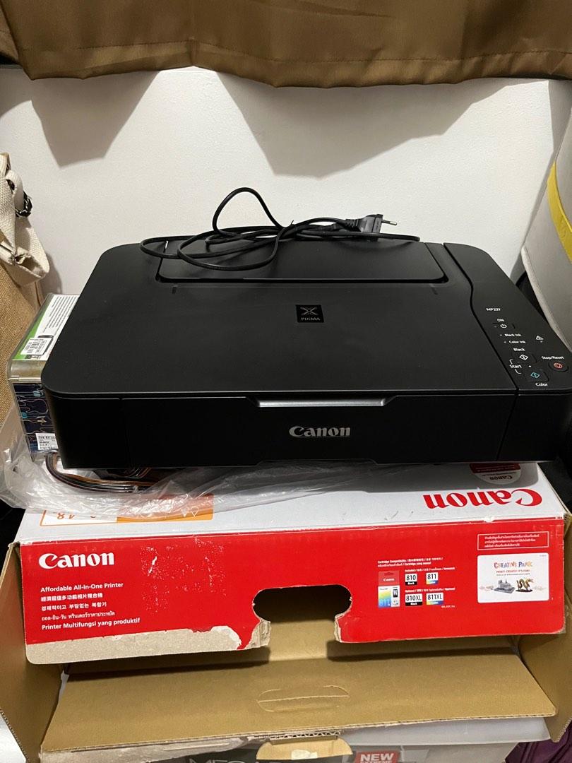 CANON PIXMA MP237 ALL-IN-ONE INKJET PRINTER WITH CISS AND FREE INK ...