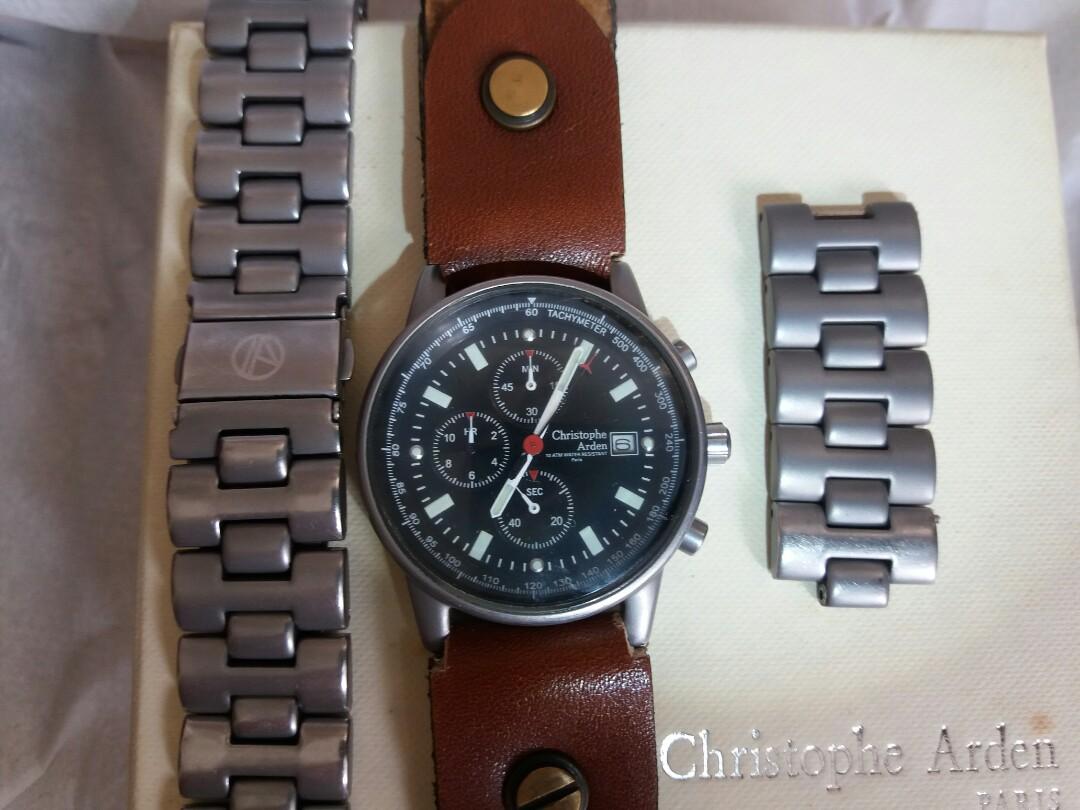 CHRISTOPHE ARDEN Chronowatch, Fesyen Pria, Jam Tangan di Carousell